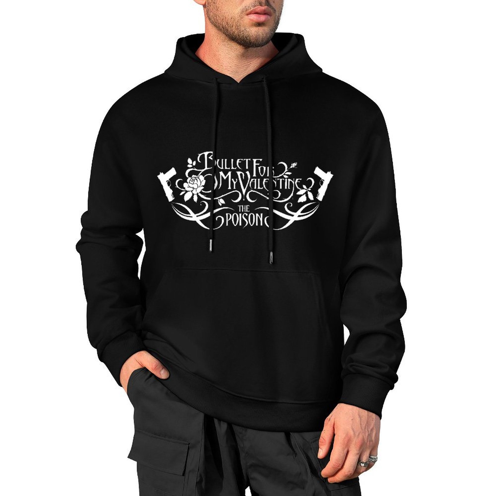 Bullet_for My_Valentine Vibrant Men's Hooded Pullover Casual Long ...