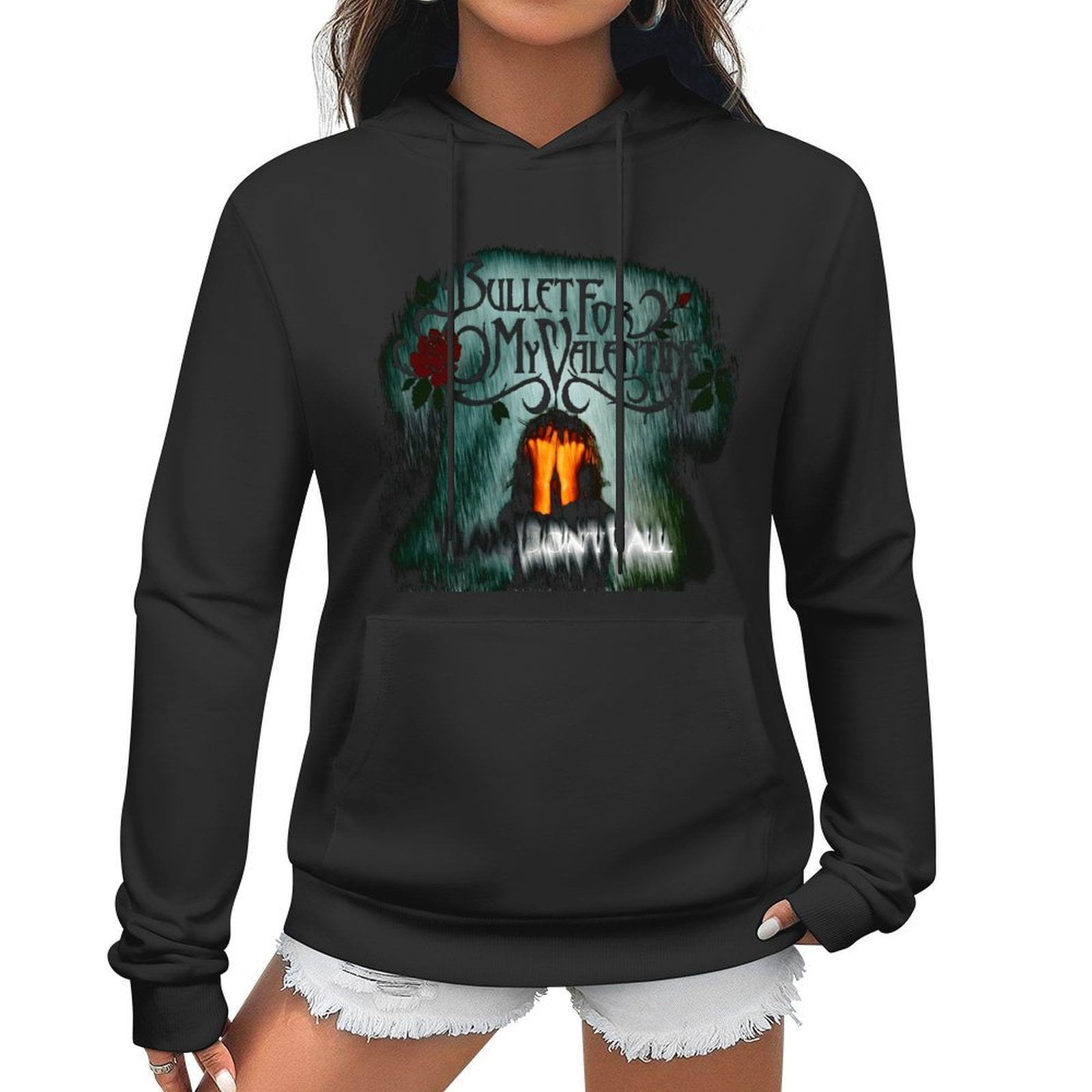 Bullet for My_Valentine Women's Hooded Pullover Casual Long Sleeve ...