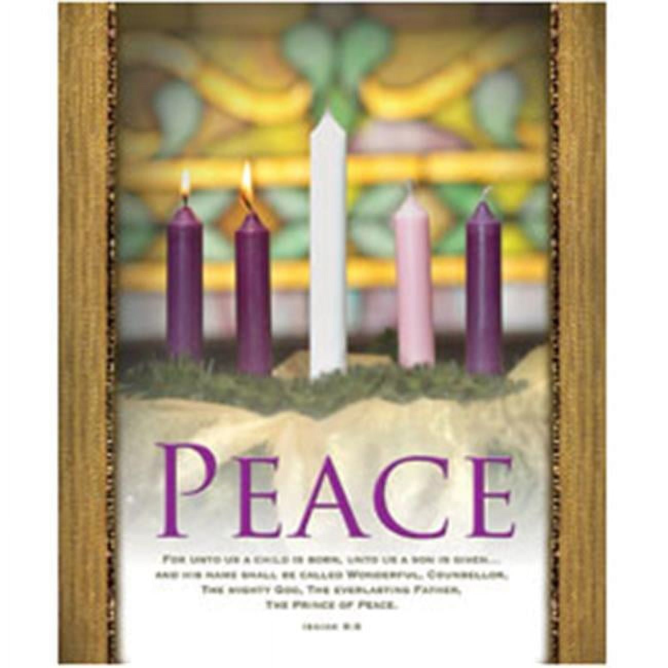 Bulletin-Advent Week 2: Peace (Isaiah 9:6) (Pack Of 100) - Walmart.com