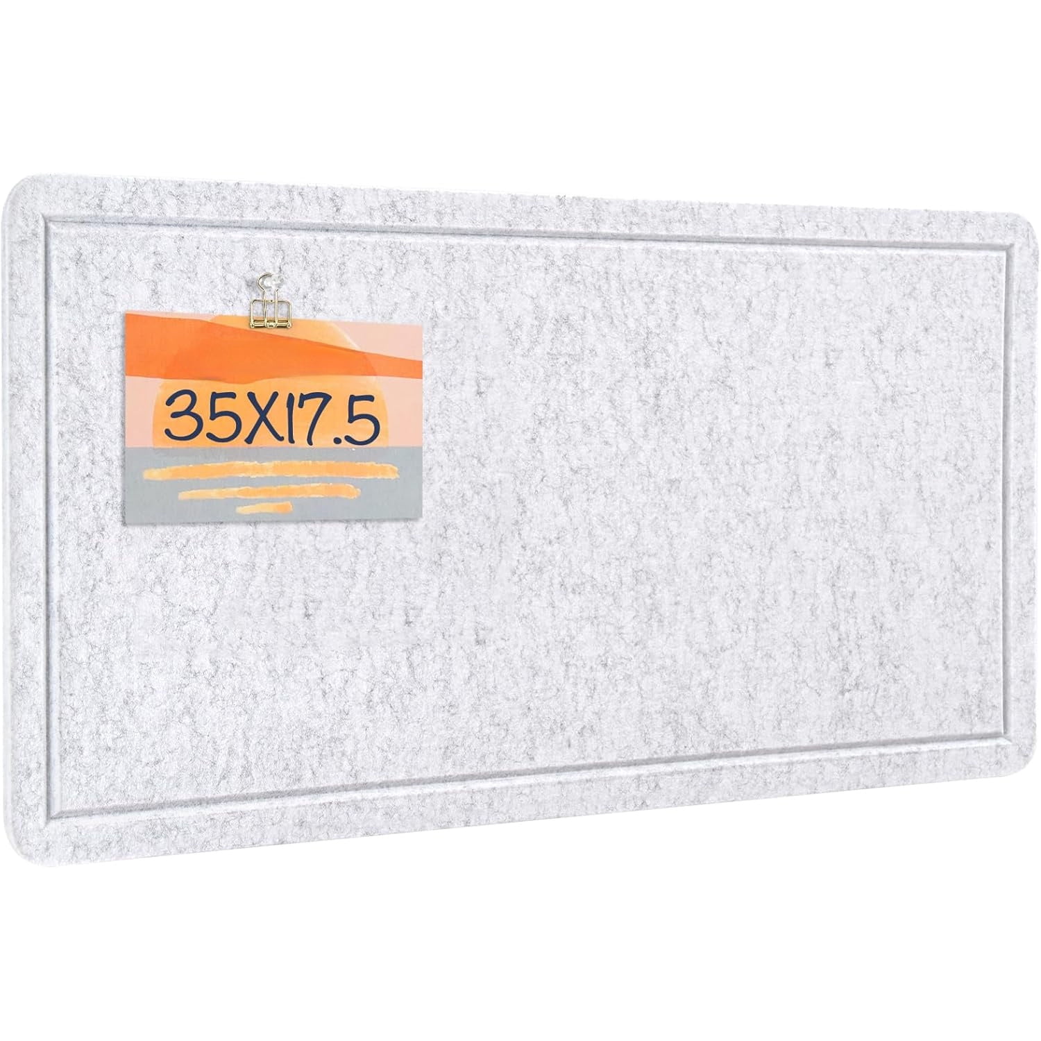 Bulletin Board, 35 x 17 1/2 inches Felt Board - Decorative Pin Board ...