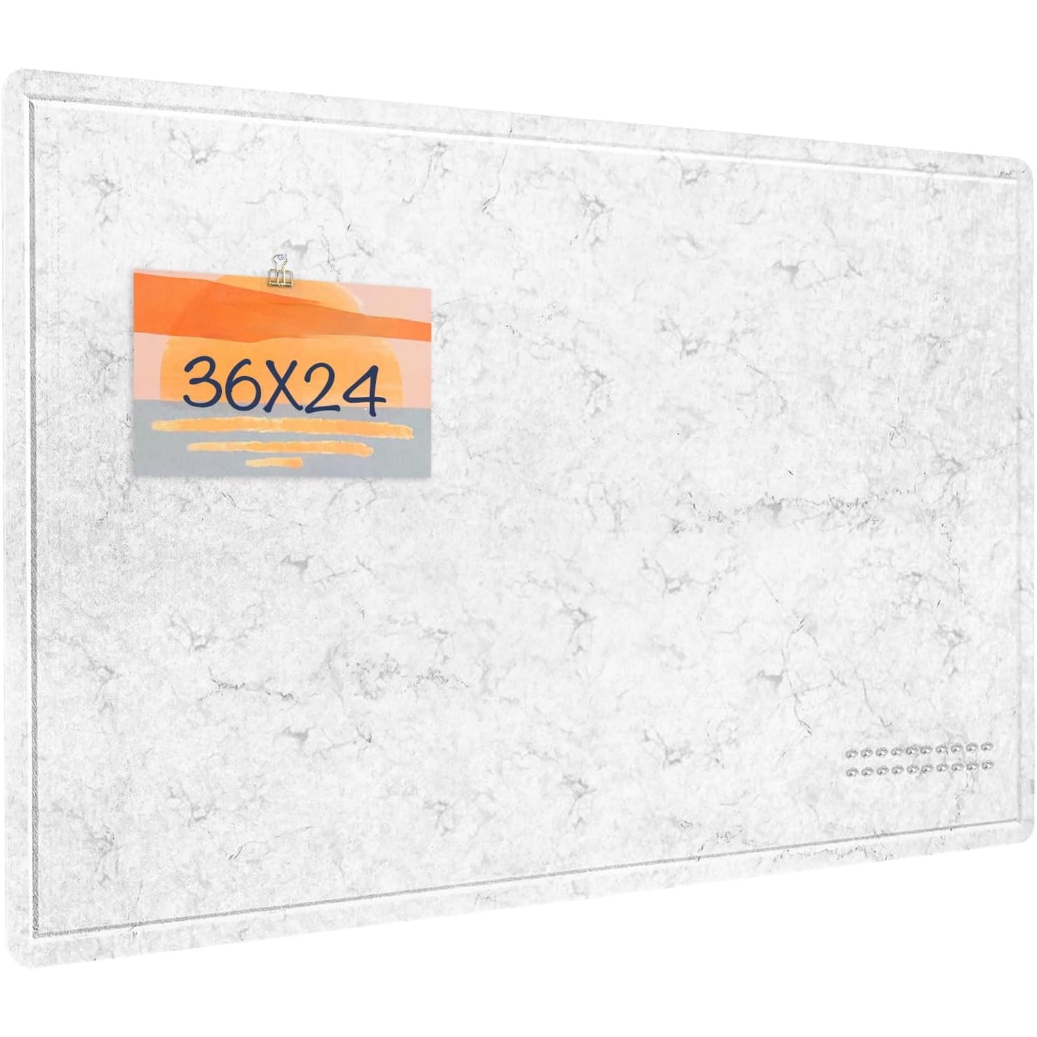 Bulletin Board, 36 x 24 inches Felt Board - Decorative Pin Board, Cork ...