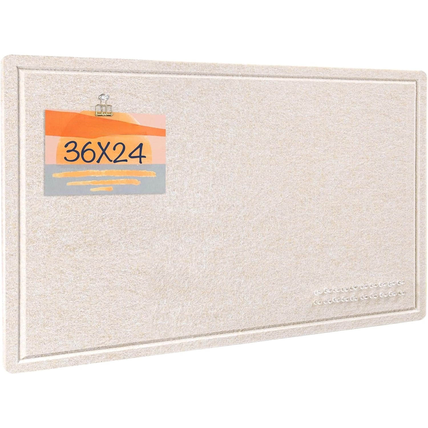 Bulletin Board, 36 x 24 inches Felt Board - Decorative Pin Board, Cork ...