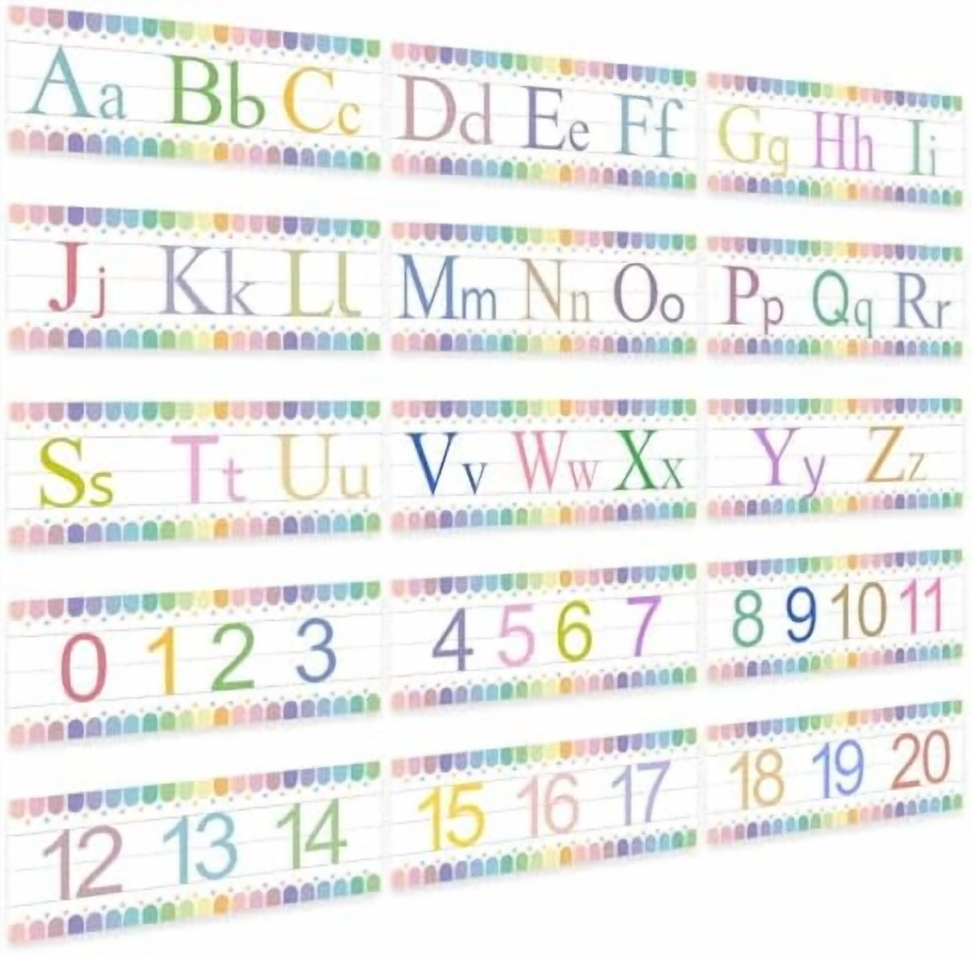 Bulletin Board Alphabet,ABC Alphabet Poster Classroom Decorating Set ...