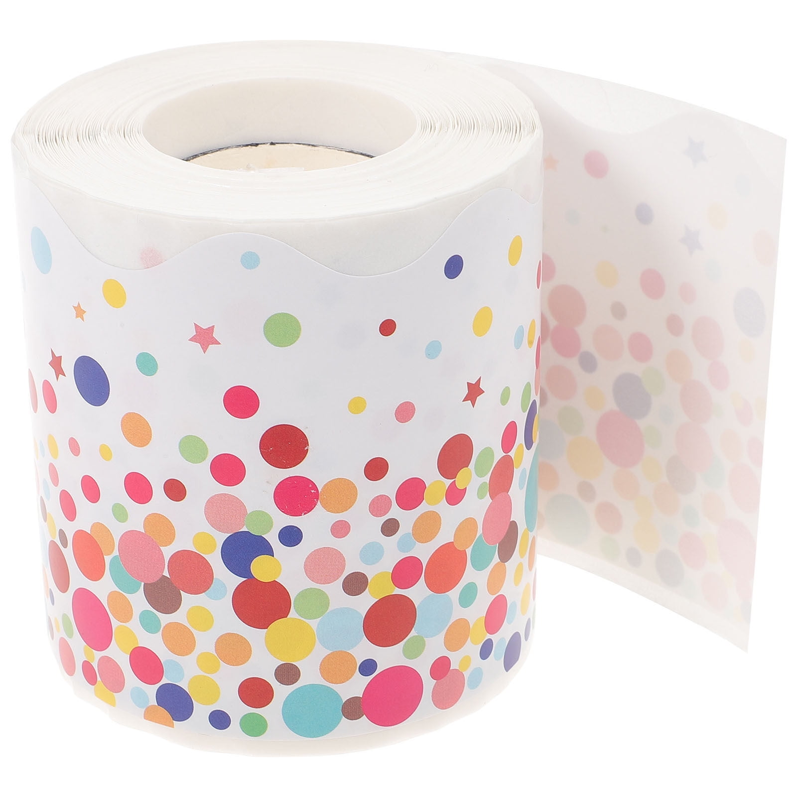 Bulletin Board Border，1 Roll Wave Dot Bulletin Border Sticker Classroom ...