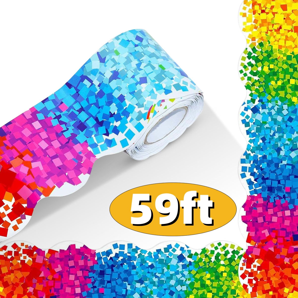 Bulletin Board Border Border Trim Paper Colorful Rolled Teacher ...