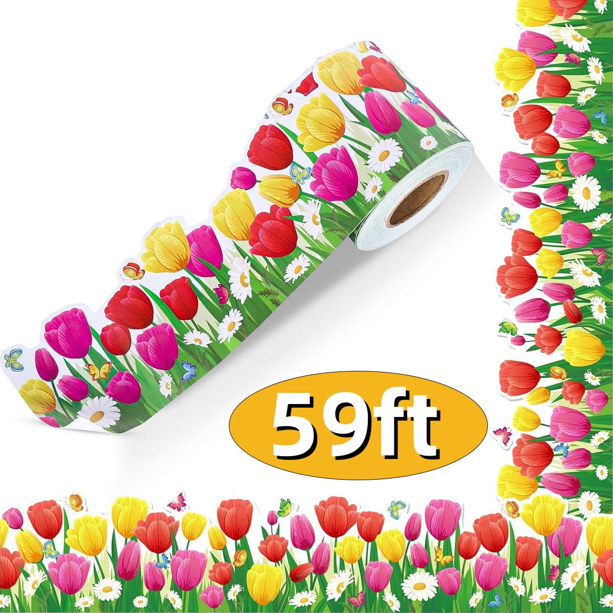 Bulletin Board Border Border Trim Paper Colorful Rolled Teacher ...