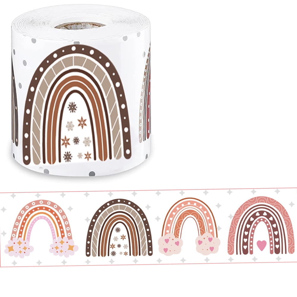 Bulletin Board Border Rainbow Bulletin Board Borders with Polka Dots ...