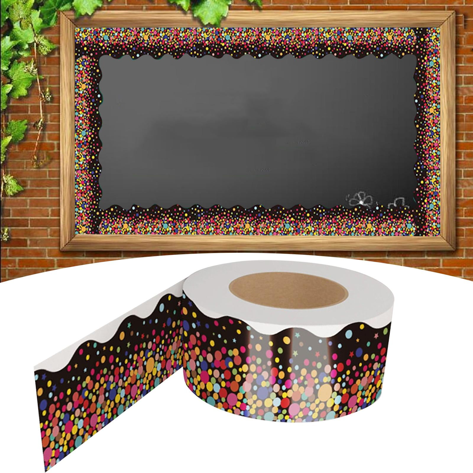 Bulletin Board Borders Decorate Bulletin Boards Art Decor Colorful Dot ...