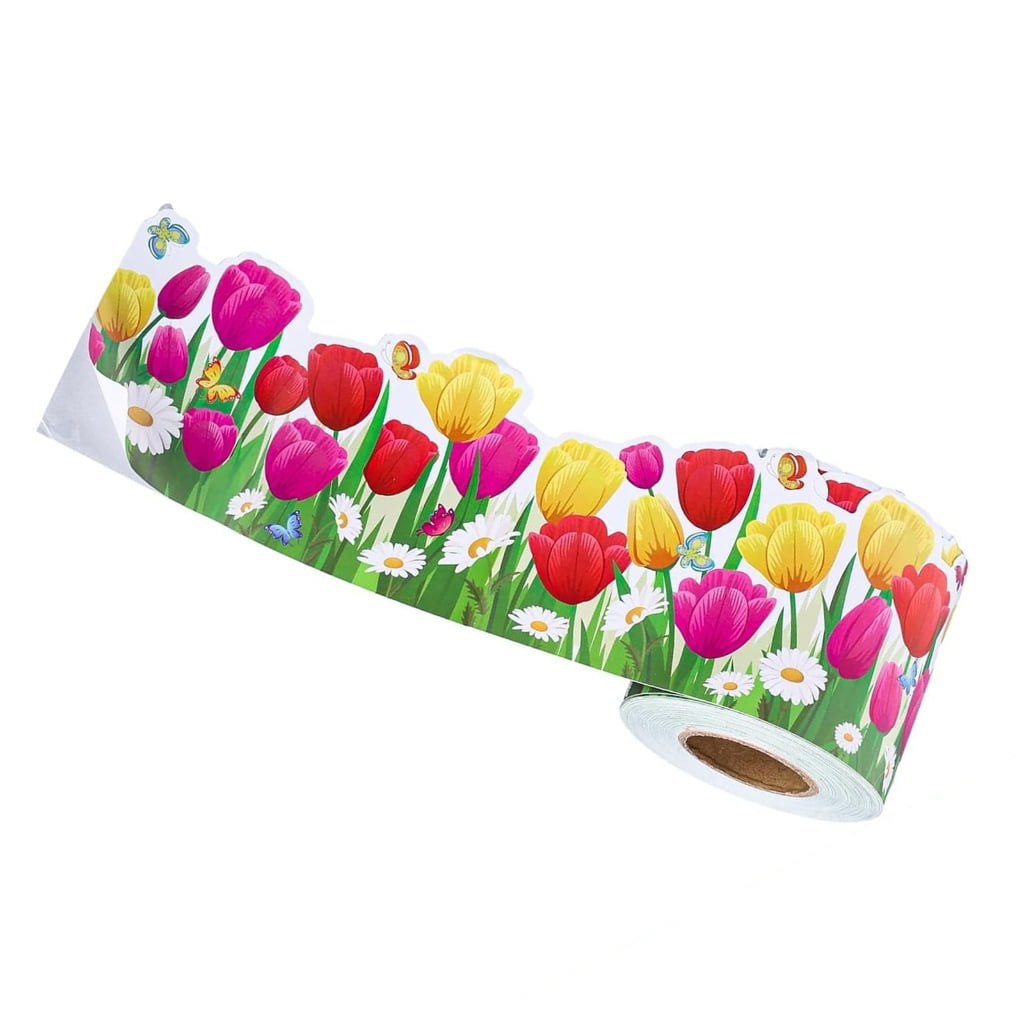 Bulletin Board Borders Flower Scalloped Border Trim Decorations School ...