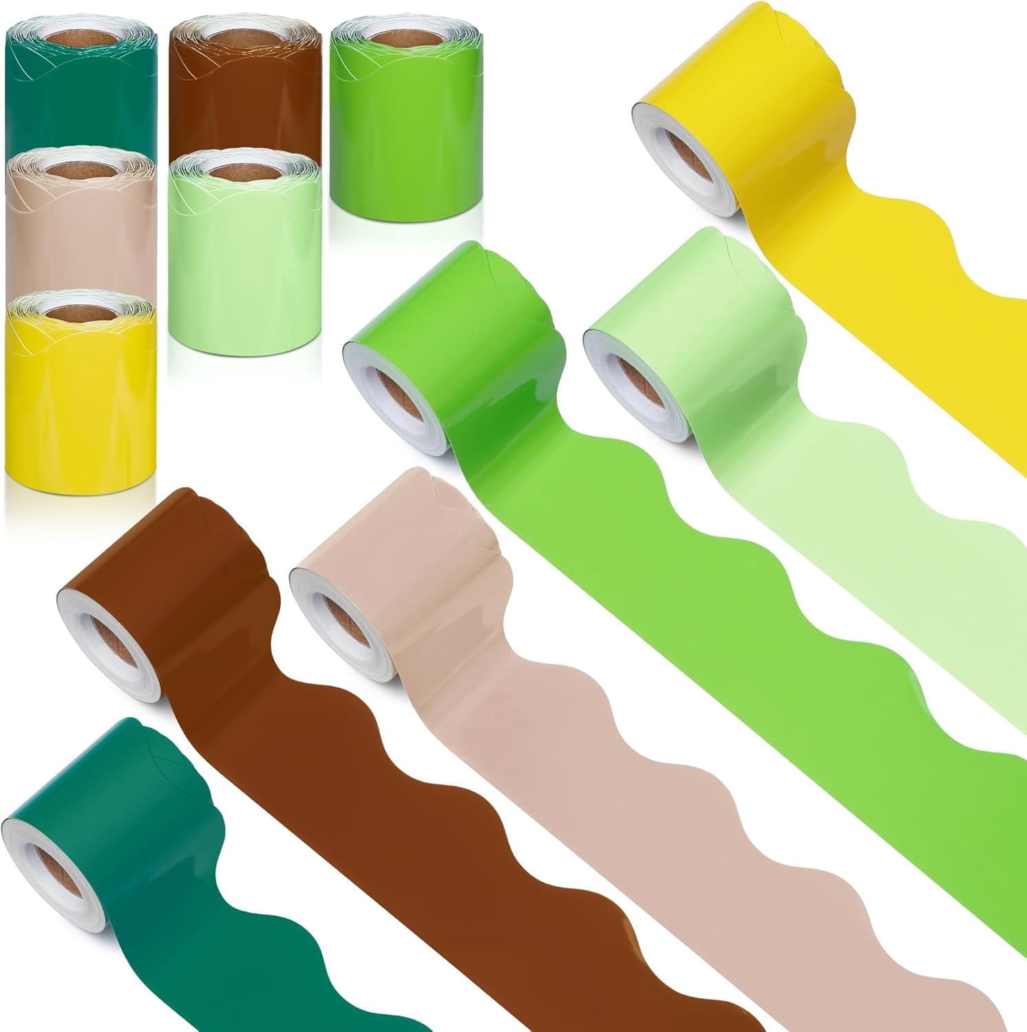 Bulletin Board Borders for School & Office Decor Decorations, 6 Rolls ...