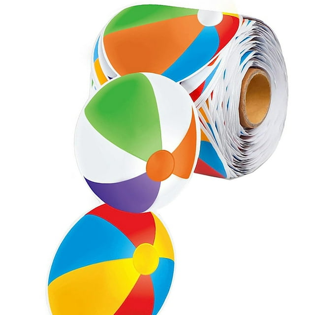 Bulletin Board Decorations Classroom Decore Beach Ball Border Stickers ...