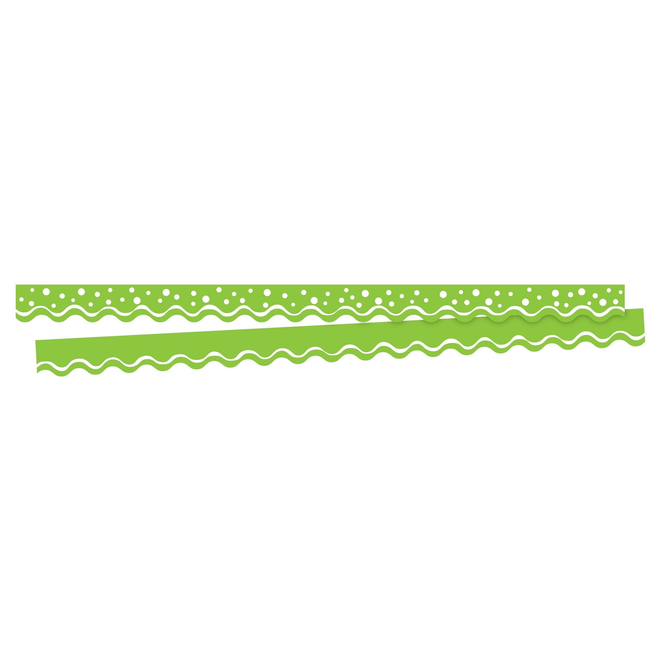 Bulletin Board Double-Sided Border - Green Scalloped Edge: Cardstock ...