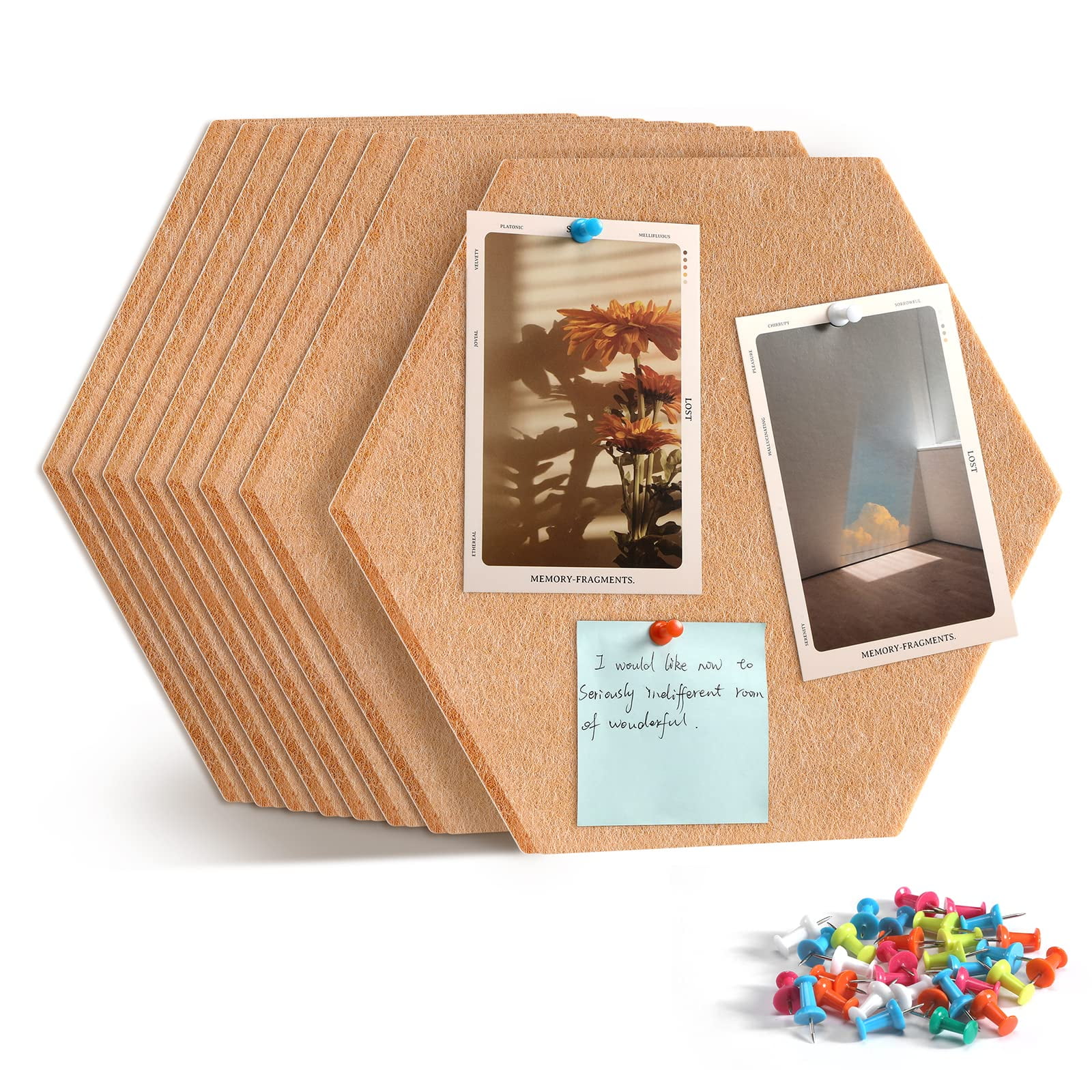 Bulletin Board Large Felt Pin Board 12", 8 Pack Felt Board Tiles 30 ...