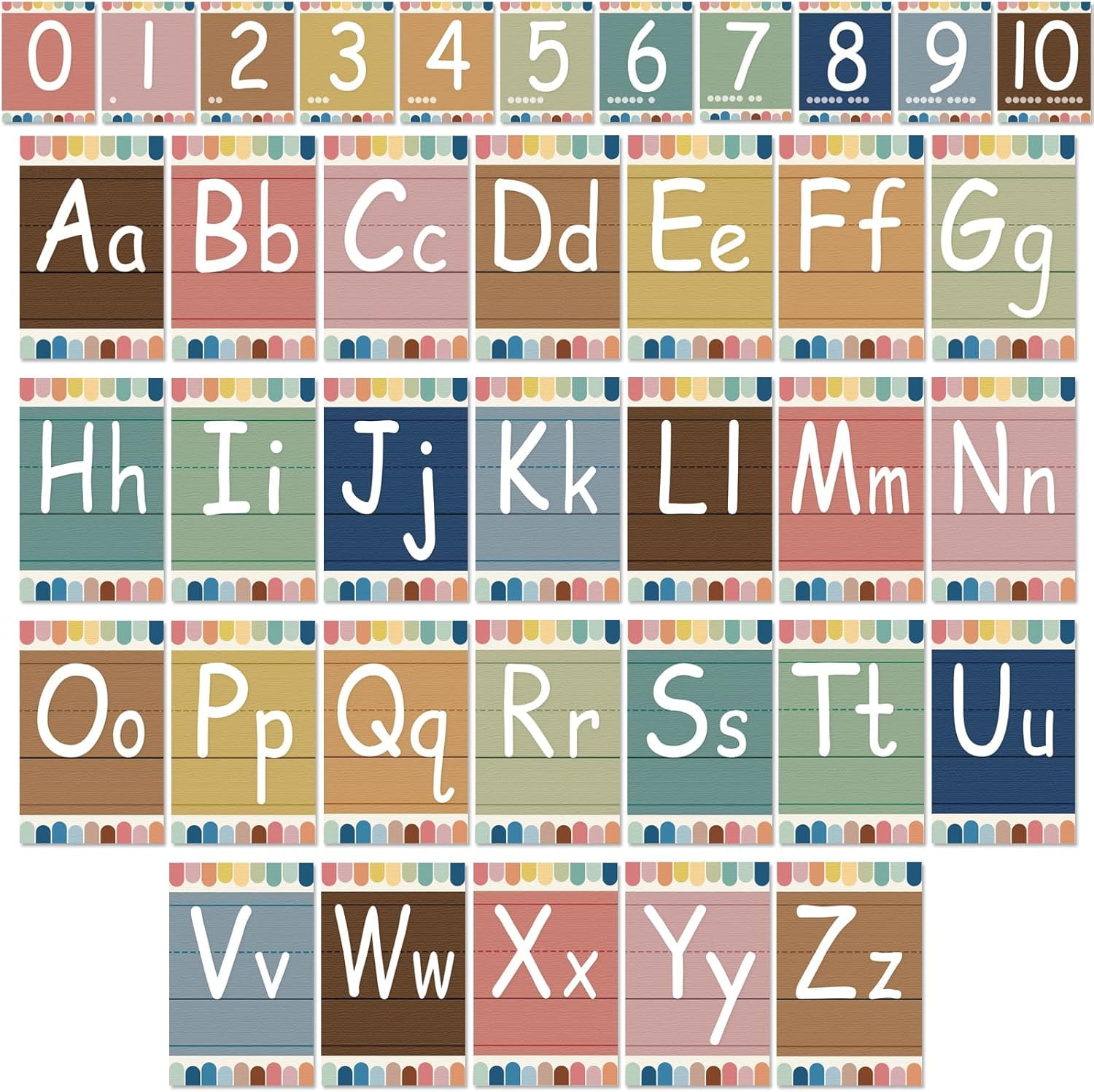 Bulletin Board Letters - ABC Alphabet Poster Classroom Decor Set ...
