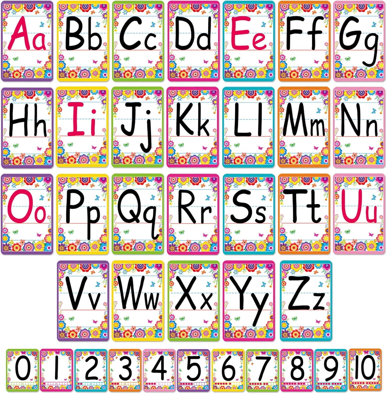 Bulletin Board Letters - ABC Alphabet Poster Classroom Decorating Set Toddler English Poster ...