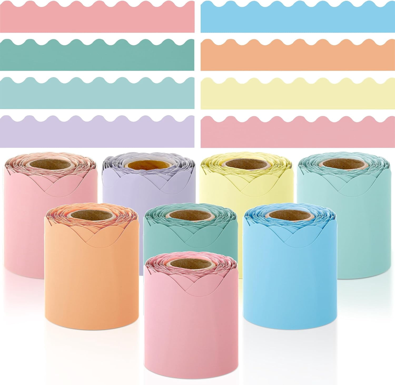 Bulletin Boarder Trim School Decoration Borders 8 Rolls 262.4 Feet ...