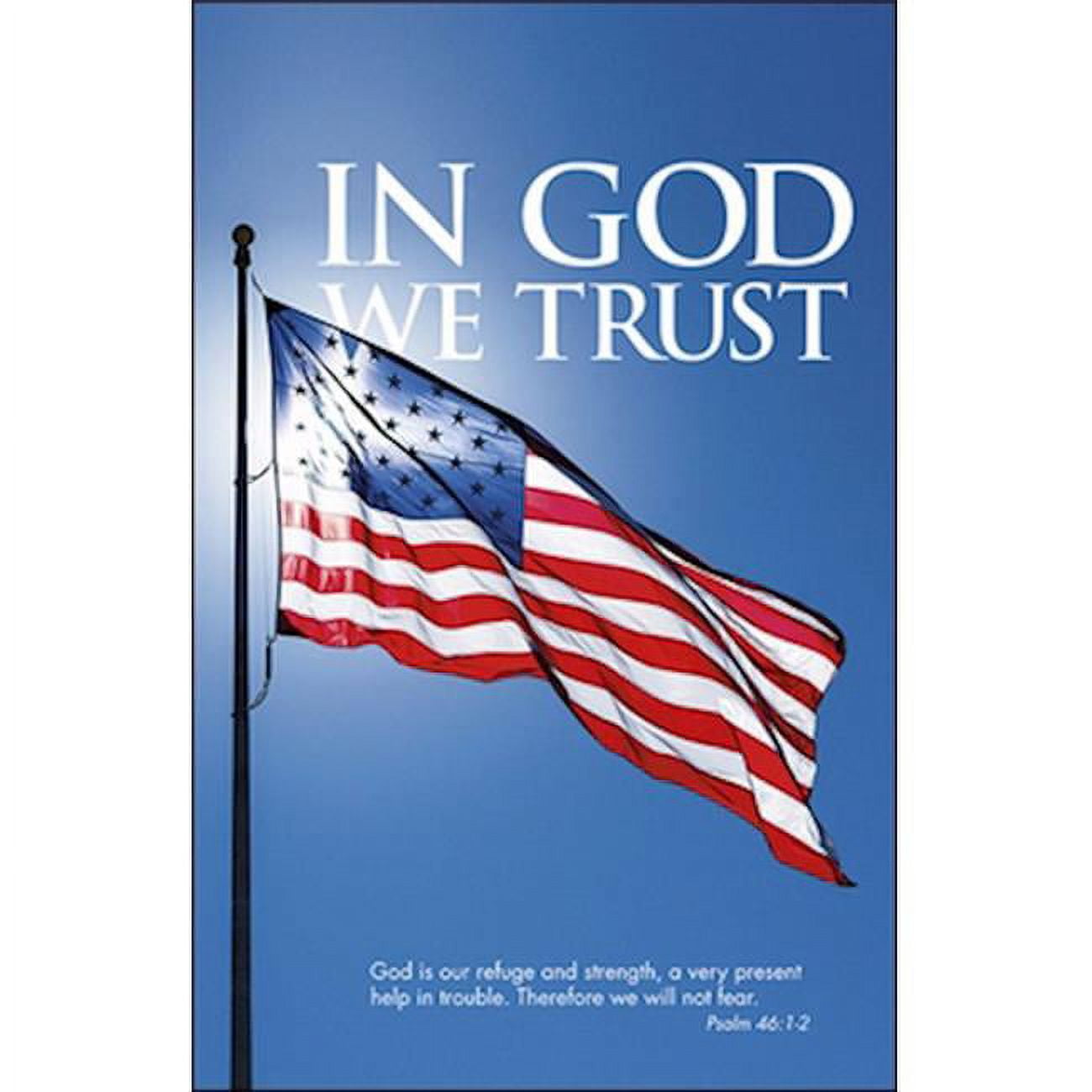 Bulletin-God Is Our Refuge/Flag (#A4839) (Pack Of 100) - Walmart.com