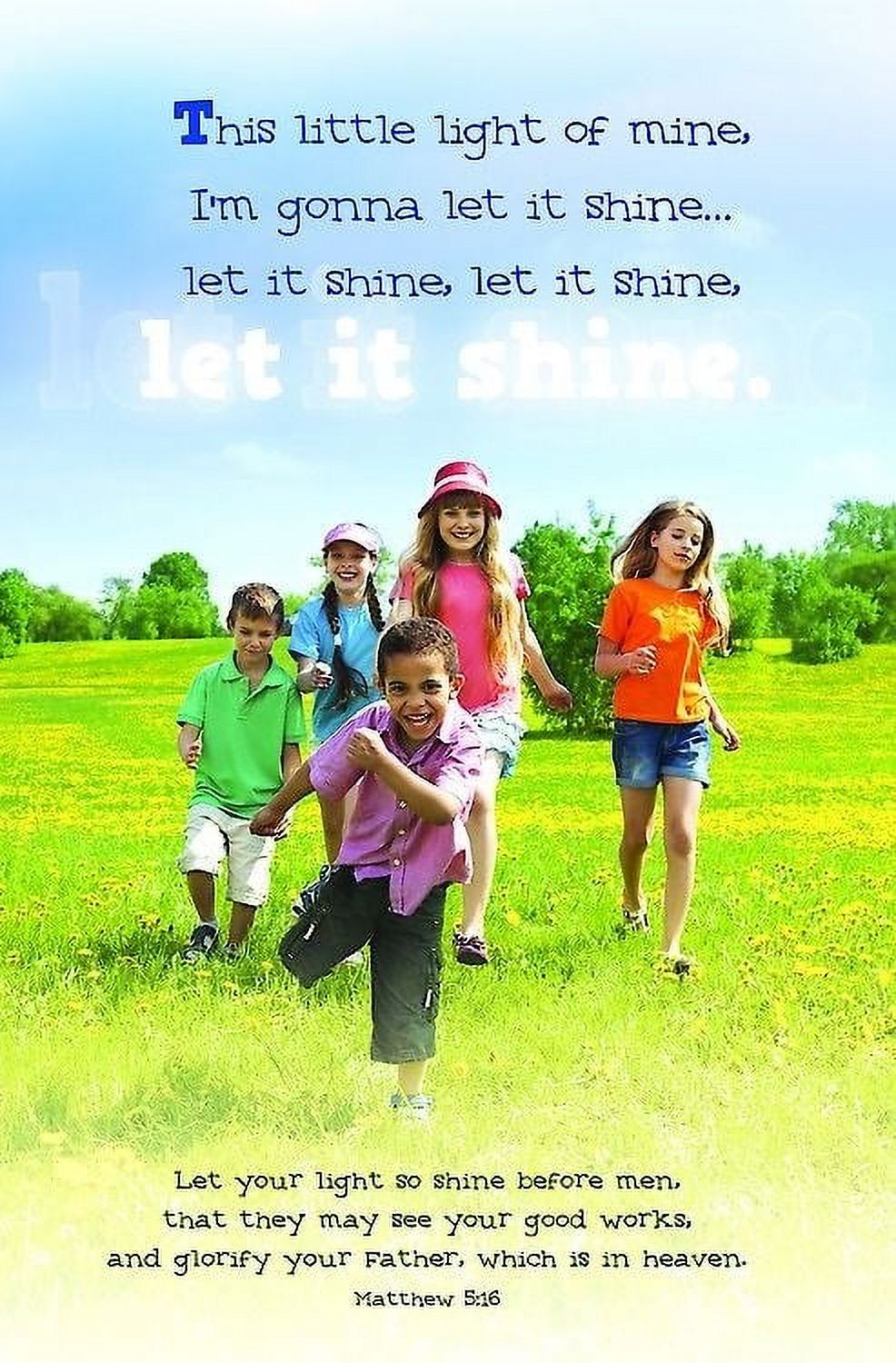 Bulletin-This Little Light Of Mine/Let It Shine (Pack Of 100) - Walmart.com
