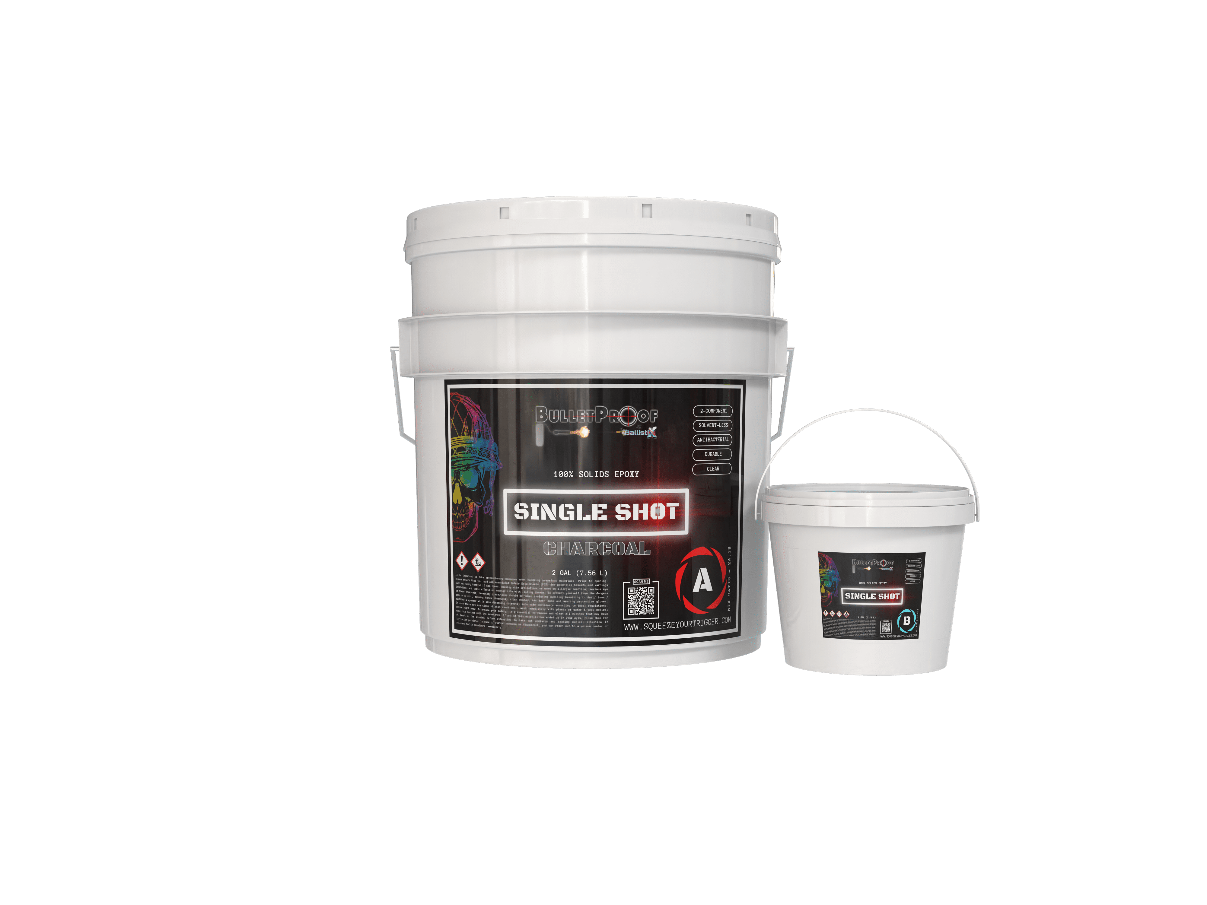 Bulletproof Resins: Single Shot |100% Solids Epoxy Resin Kit (3 Gallons ...