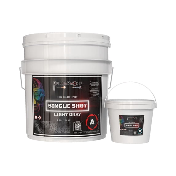 Bulletproof Resins: Single Shot |100% Solids Epoxy Resin Kit (3 Gallons ...