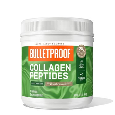 Bulletproof Unflavored Collagen Peptides Powder 17.6 Ounces Grass-Fed ...