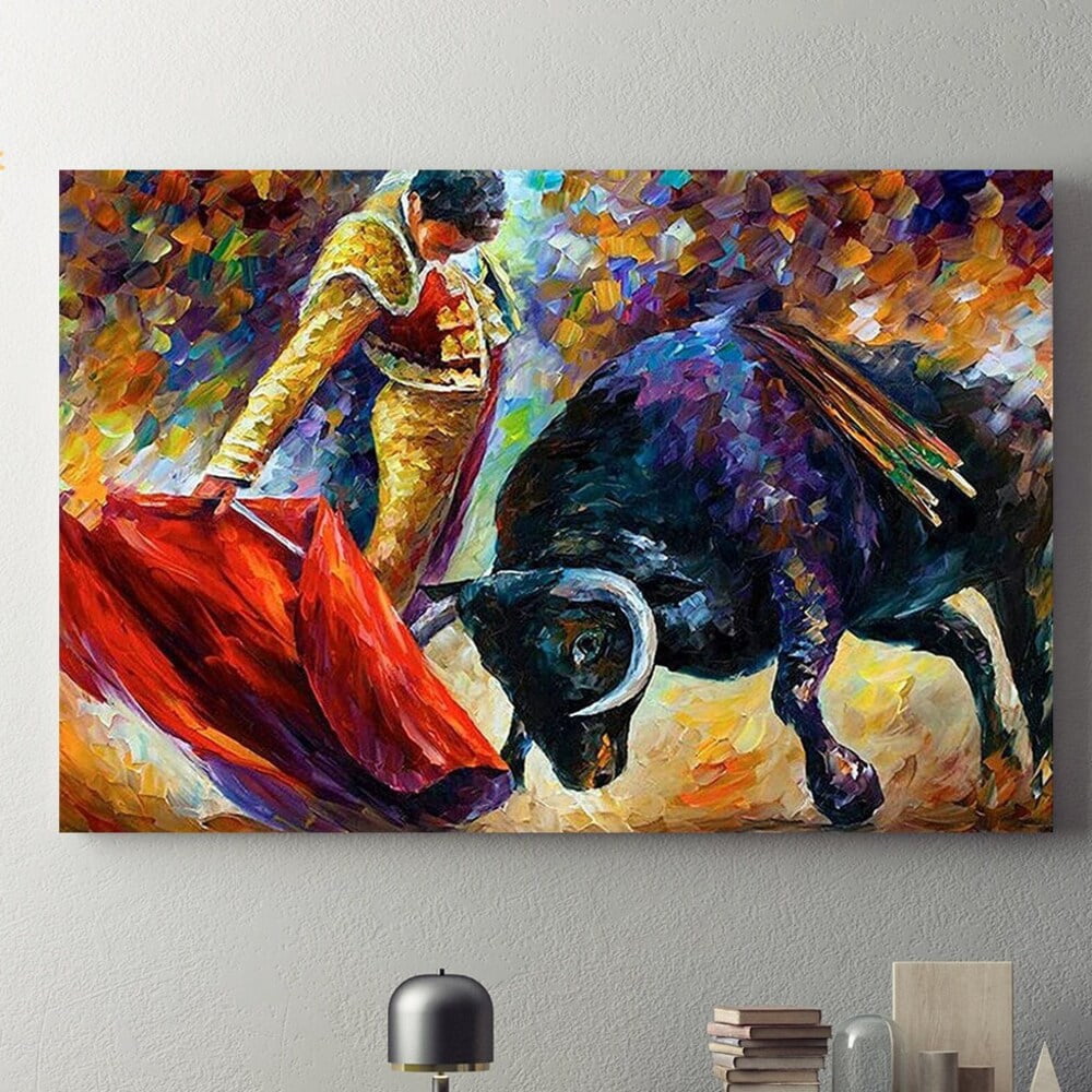 Bullfighter And Bullfighting In Spain Poster, Bullfighting Lover Gift ...