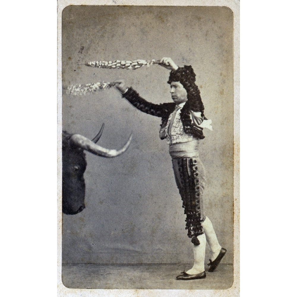 Bullfighting. Occupational Portrait Of A Matador Aiming Banderillas At ...