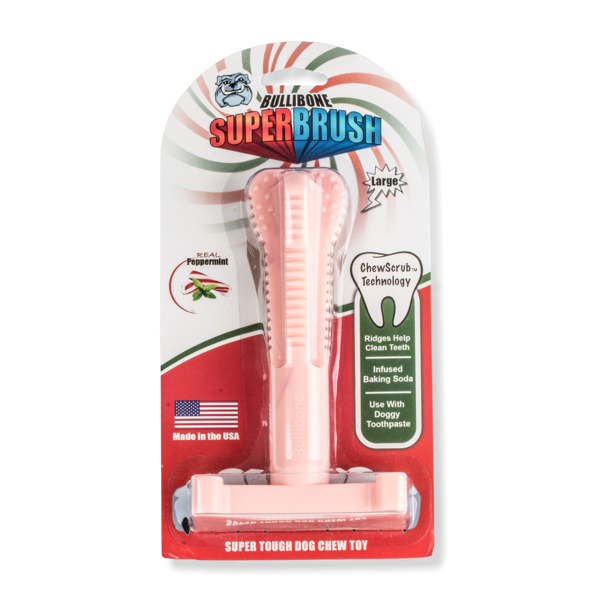 Bullibone Chew Dog Toys, Peppermint SuperBrush, Long Lasting Nylon ...