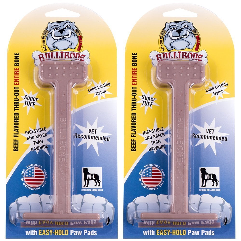 Bullibone Nylon Dog Chew Toy Nylon Bone - Improves Dental Hygiene, Easy ...