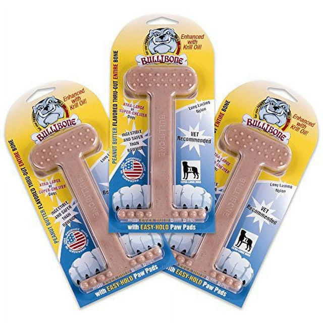 Bullibone Nylon Dog Chew Toy Nylon Bone - Improves Dental Hygiene, Easy ...