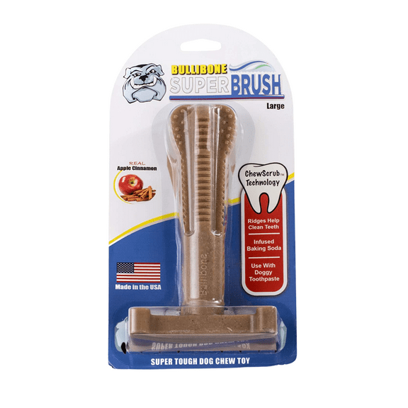 WOOF The Bite n' Brush - Dog Toothbrush Toy - Scrub Plaque and Tartar ...