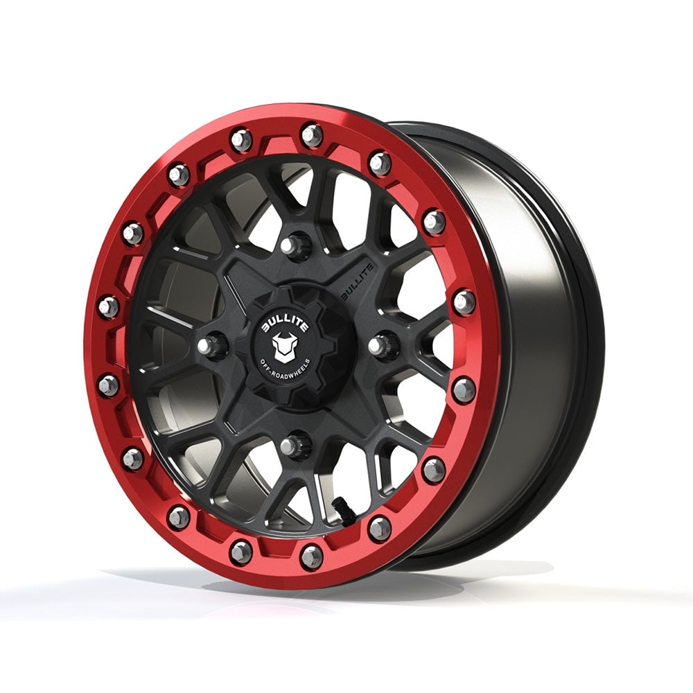 Bullite Wheels BT-05 Rider UTV ATV SXS Beadlock Rims Gunmetal Gray and ...
