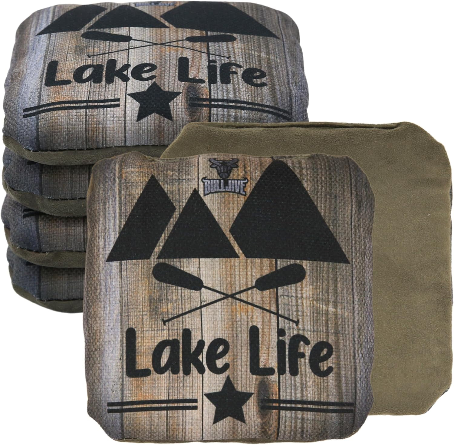 Bulljive Regulation Cornhole Bean Bags - Weather Resistant Slick ...