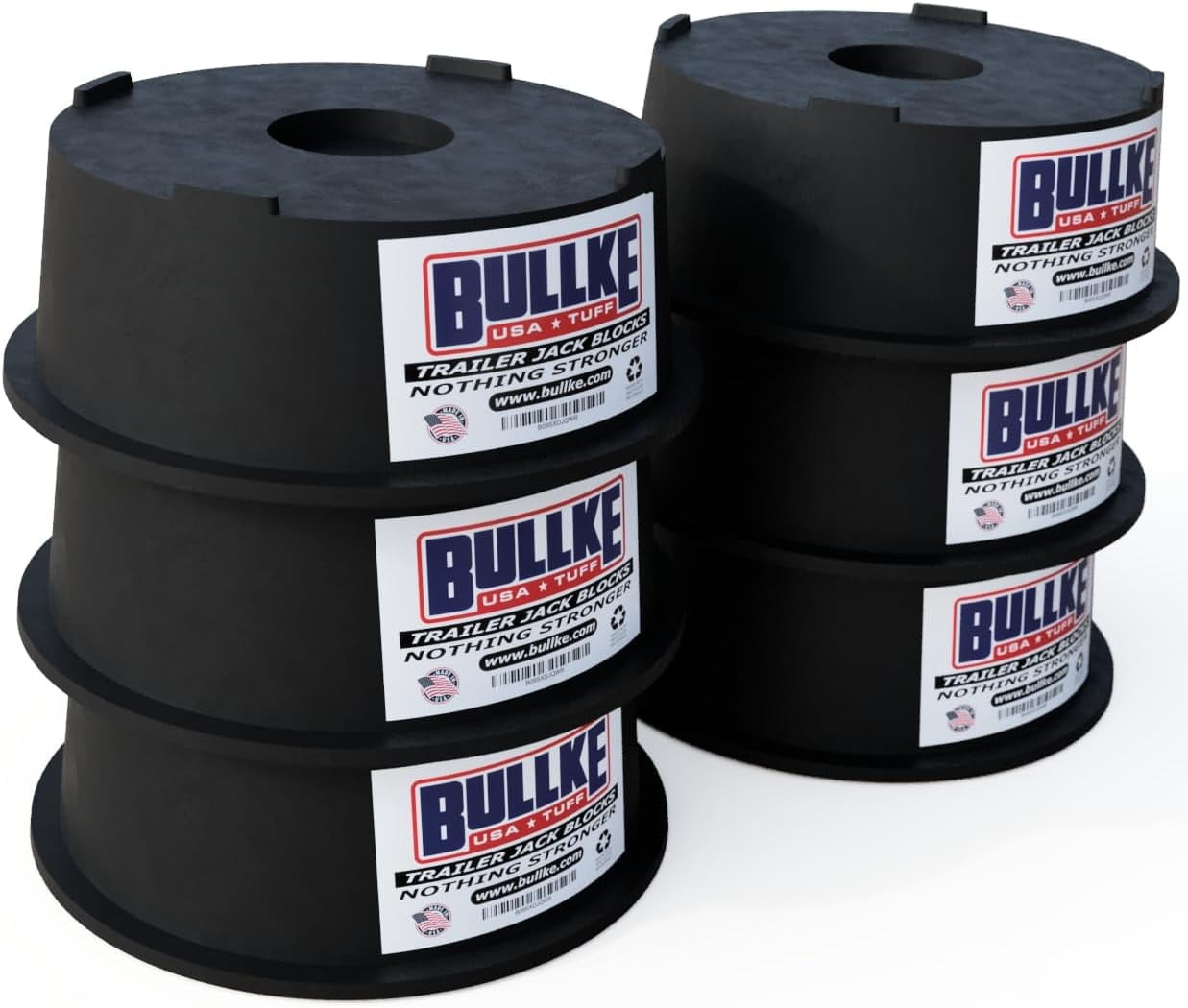 Bullke Trailer Leveling Blocks - Heavy Duty Jack Pads for RV and Camper ...