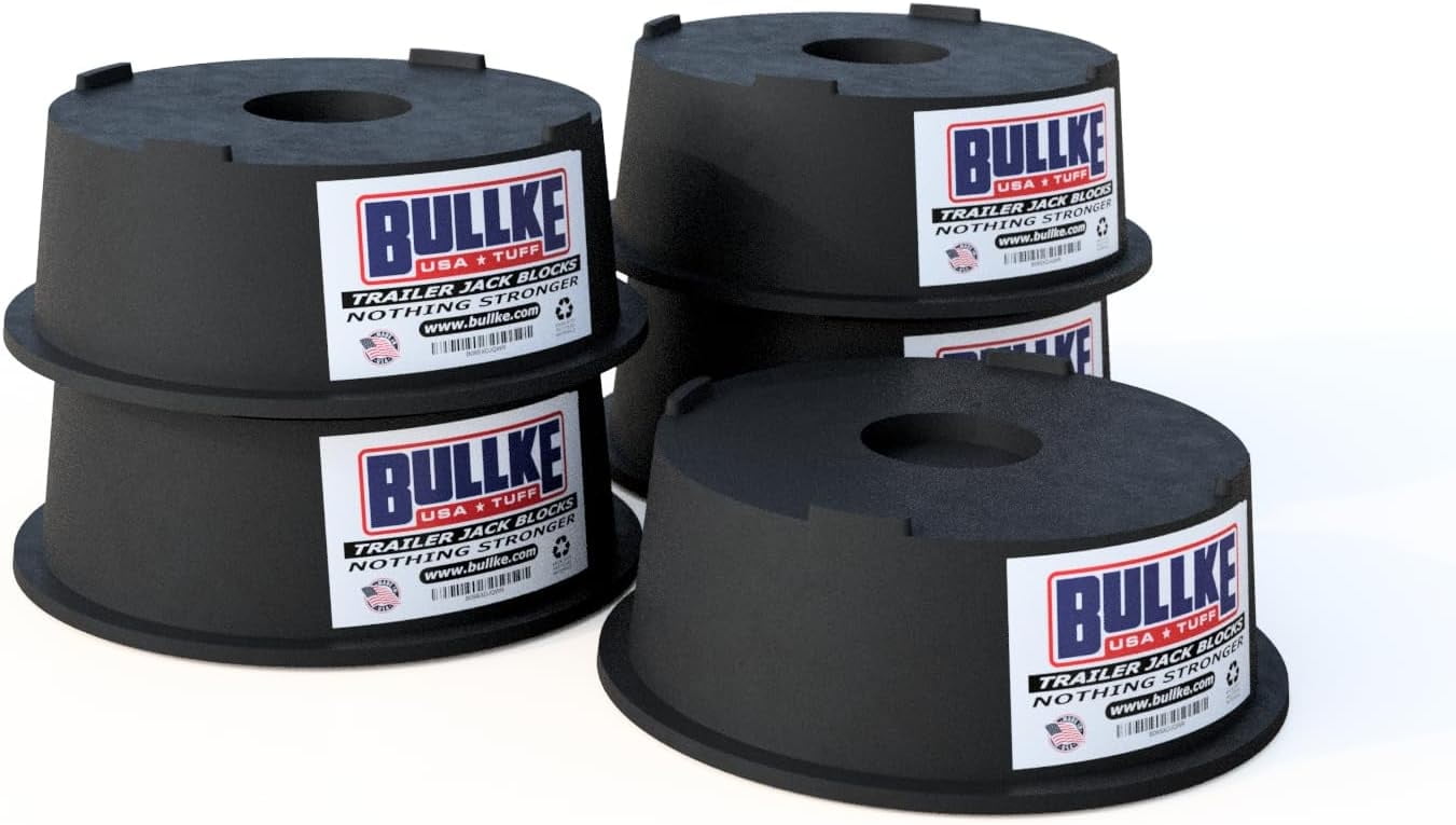 Bullke Trailer Leveling Blocks - Heavy Duty Jack Pads for RV and Camper ...