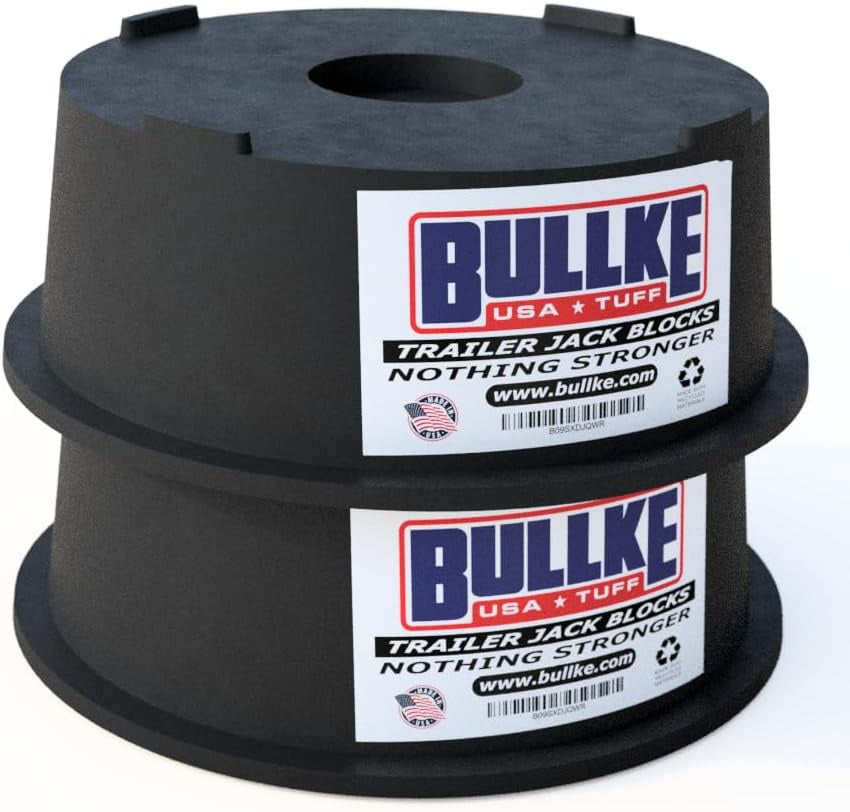 Bullke Trailer Leveling Blocks - Heavy Duty Jack Pads for RV and Camper ...