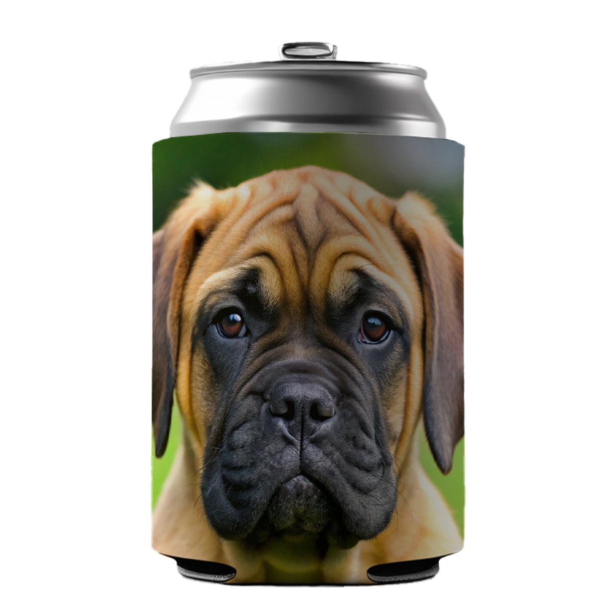Bullmastiff Dog Puppy Photo Drink Beer Soda Insulated Sleeve Holder Can ...