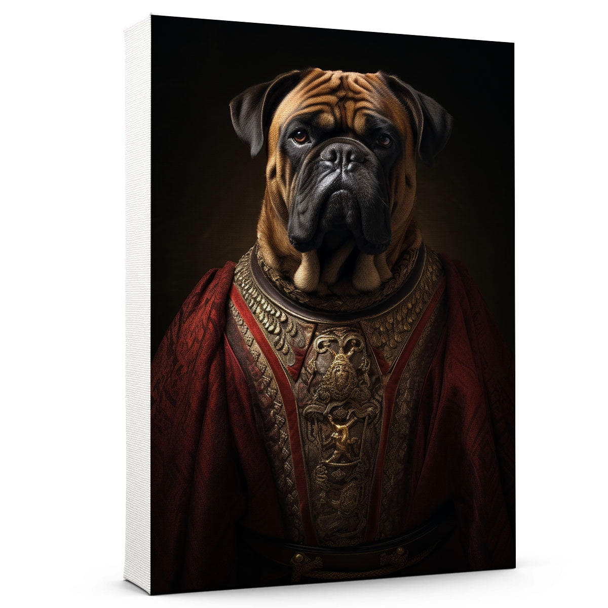 Bullmastiff Pet Portrait in a Royal Costume Dog in a Costume Portrait ...
