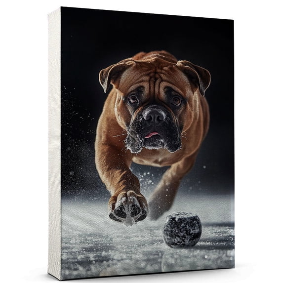 Bullmastiff Vintage Dog Ice Hockey Canvas – Artistic Sports ...