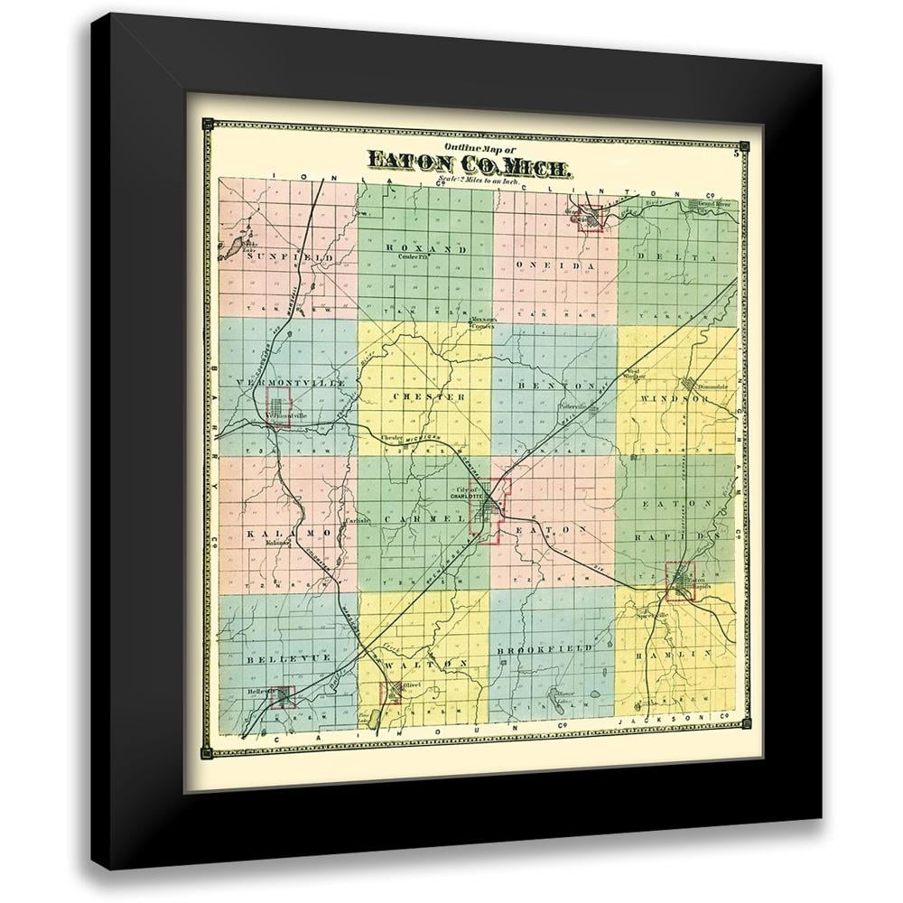 Bullock 12x13 Black Modern Framed Museum Art Print Titled - Eaton ...