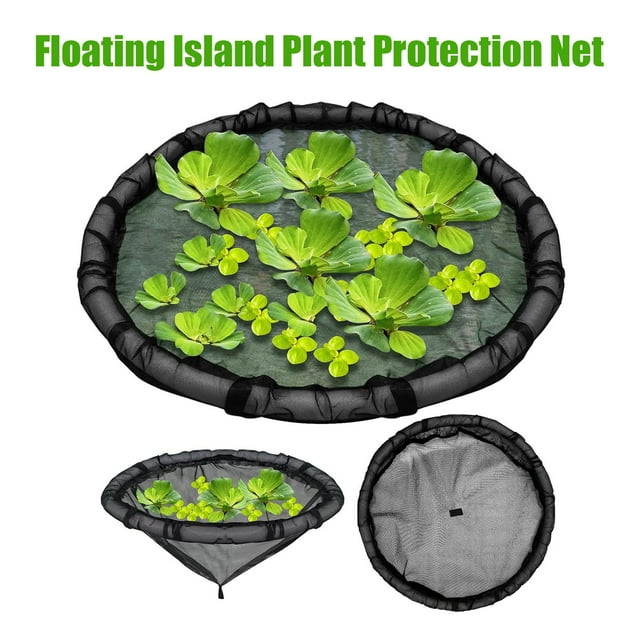 Bullpaw 1/2 Pack Floating Flora Fish Barrier Floating Island Plant Protector Round Fish Barrier ...