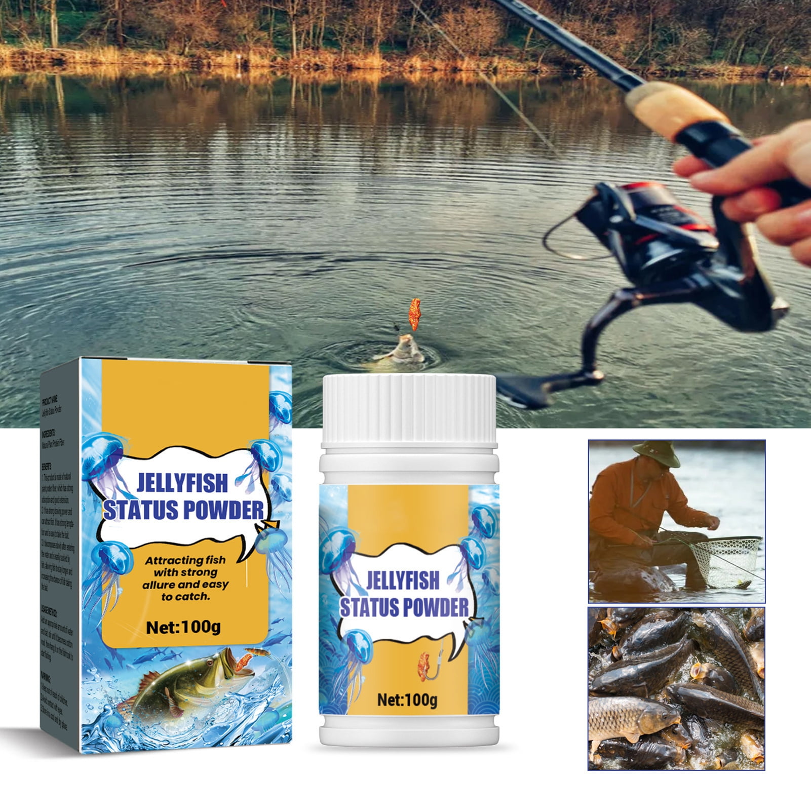 Bullpaw 100g Fish Attractor Natural Scent Fishing Bait Sea River ...