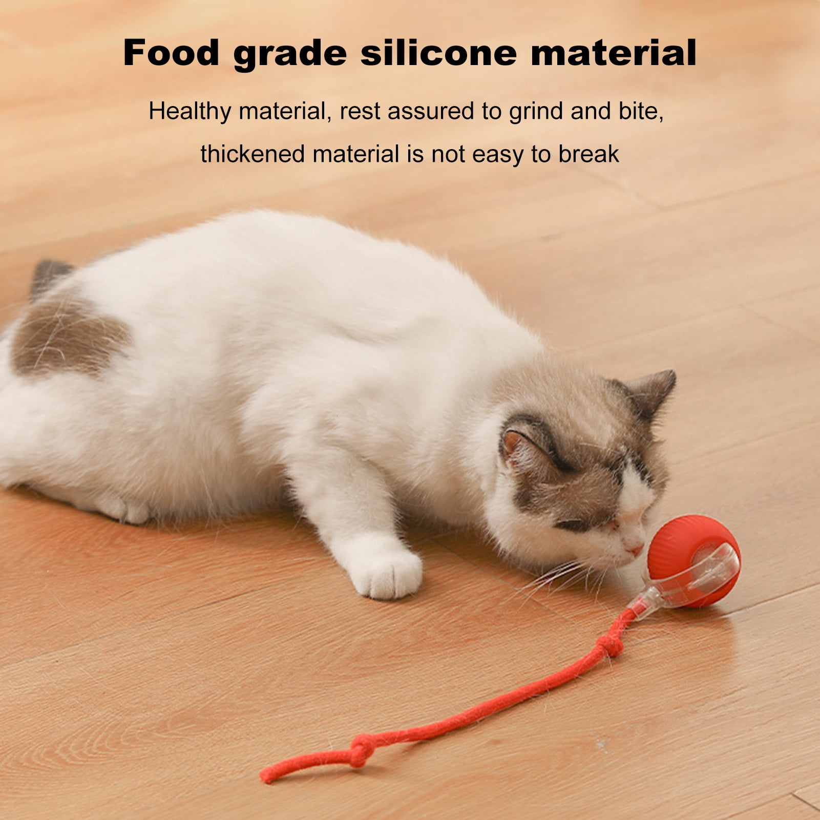 Bullpaw Interactive Rolling Ball Cat Toy Automatic Smart Self-rolling ...