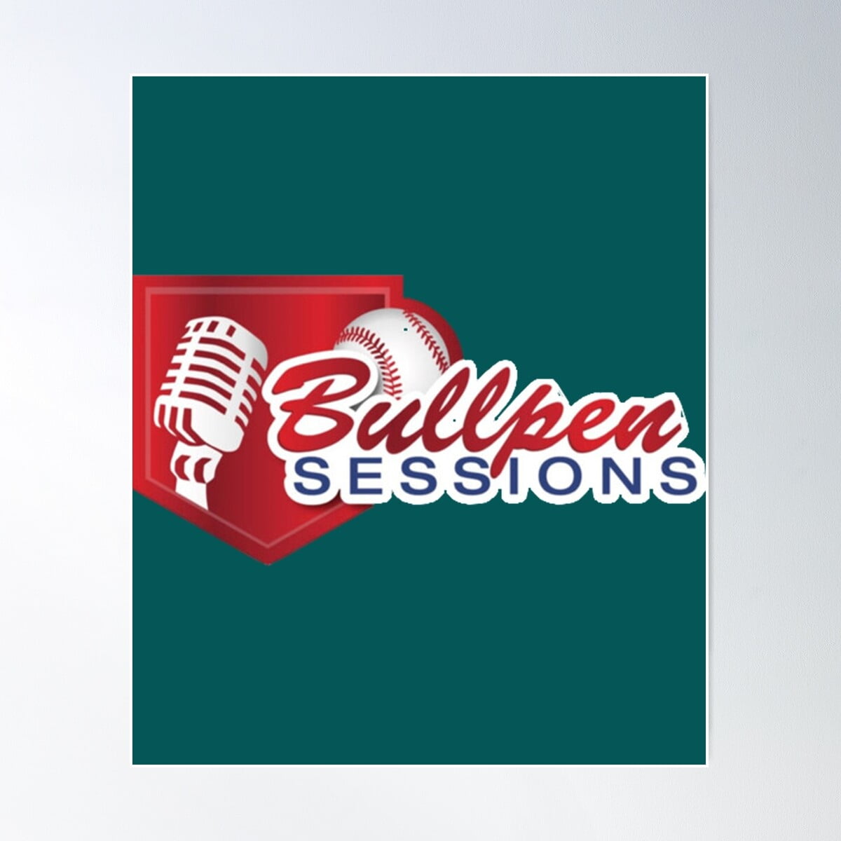 Bullpen-Sessions Poster Wall Art, Modern Wall Decor For Living Room ...