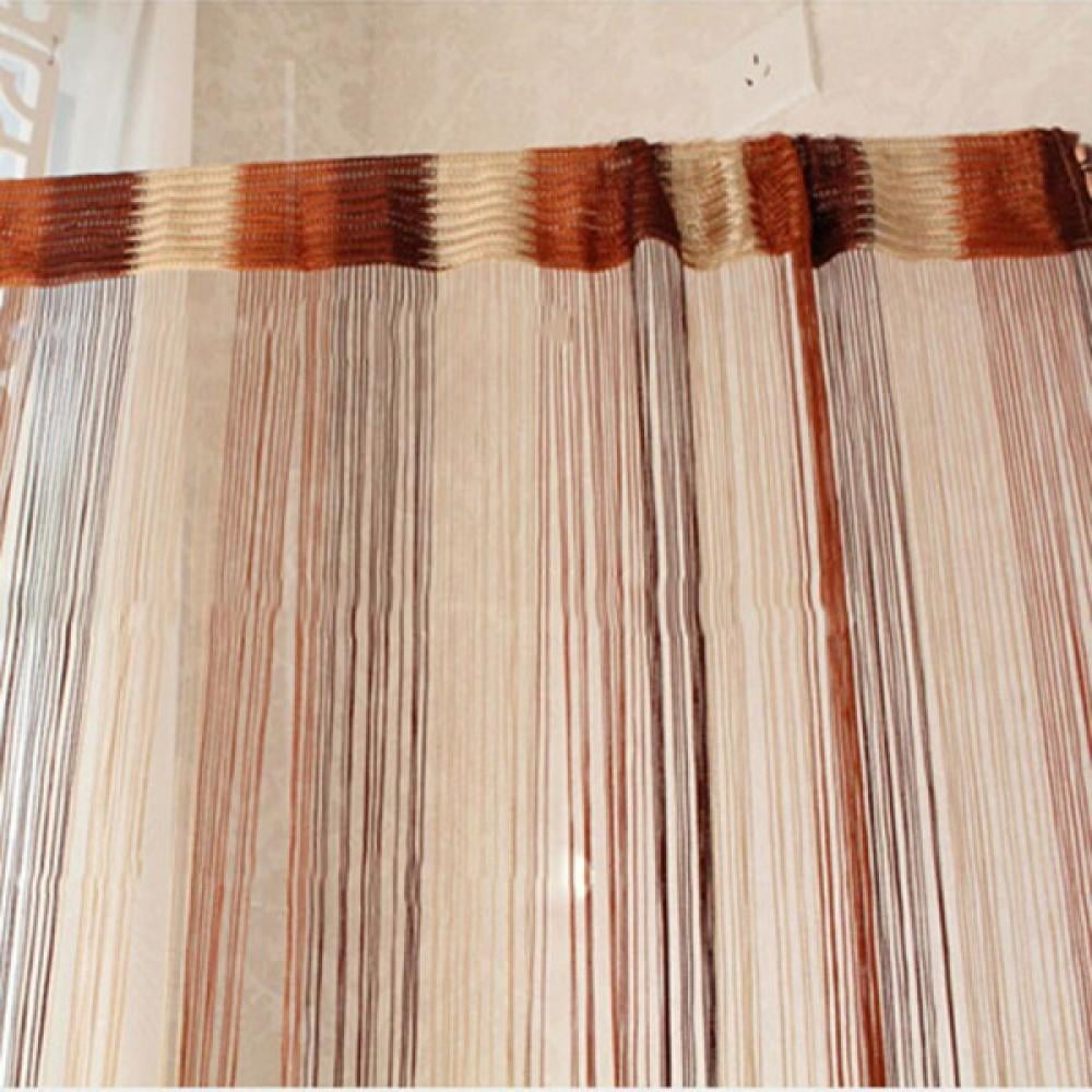 Bullpiano 200cm x 95CM Yarn String Curtain Strip Tassel Drape Mixed ...