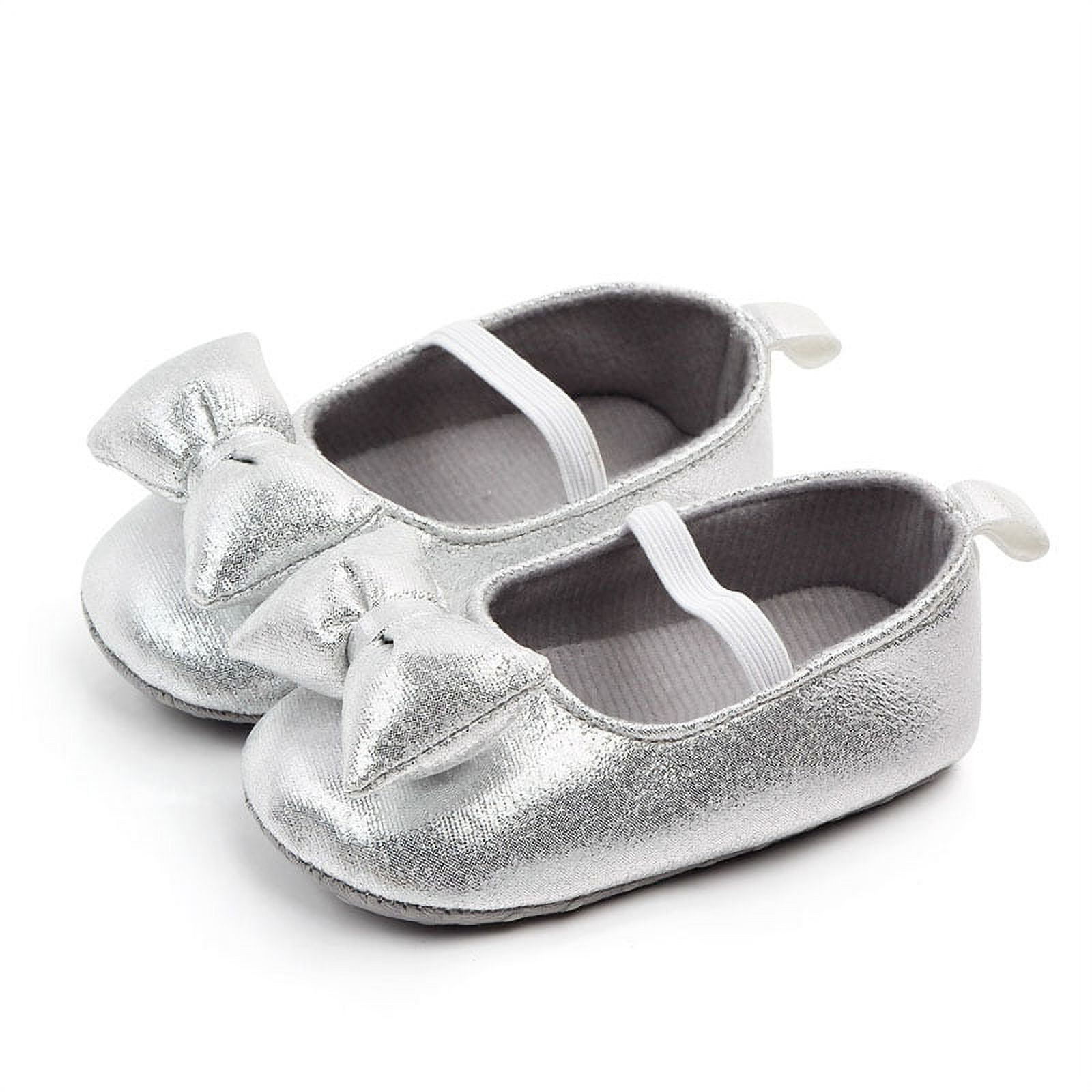Bullpiano Baby Girl Dress Shoes Newborn Anti-Slip Bowknot Shoes Infants ...