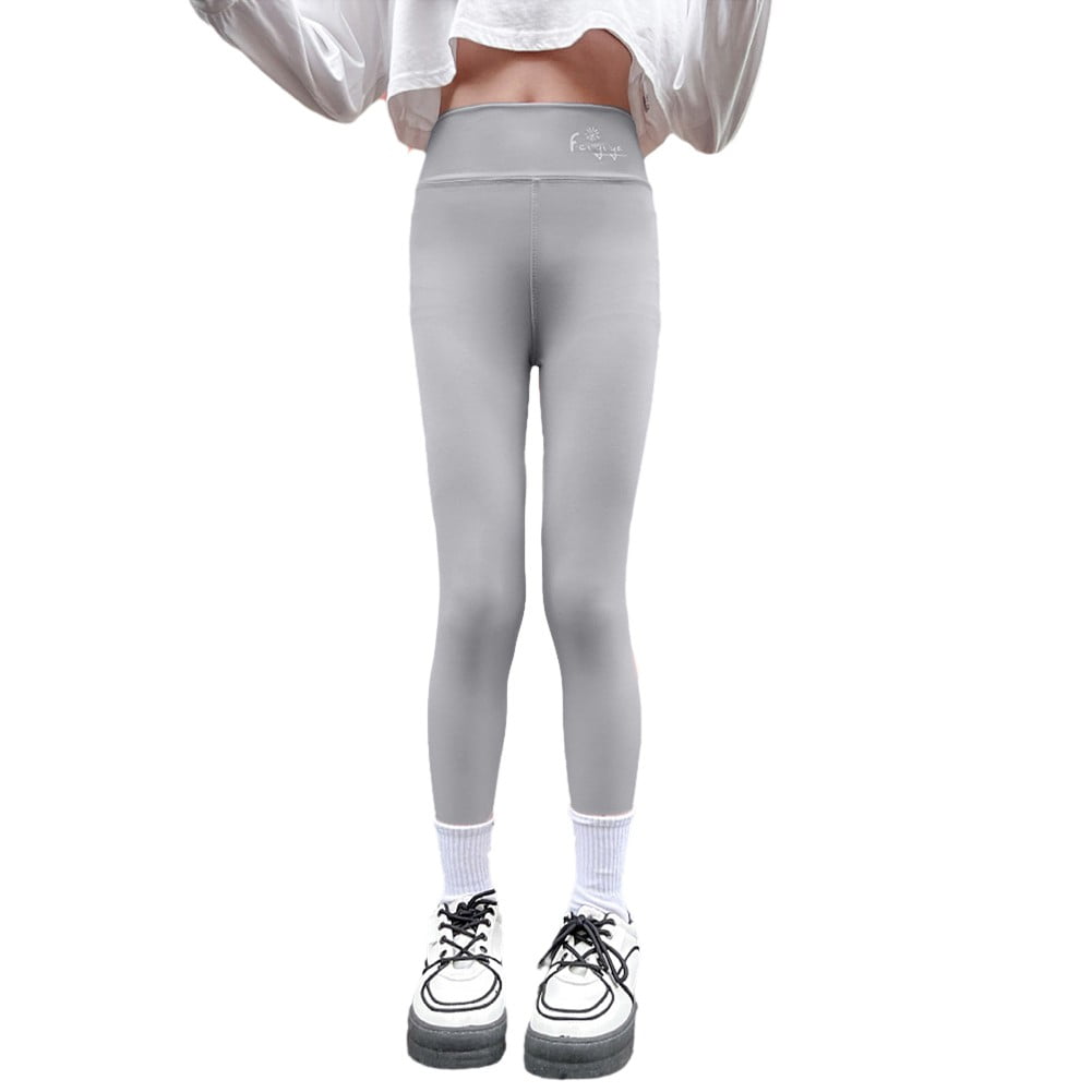 Bullpiano Girls Active Leggings Full Length High Rise Leggings for Teen ...