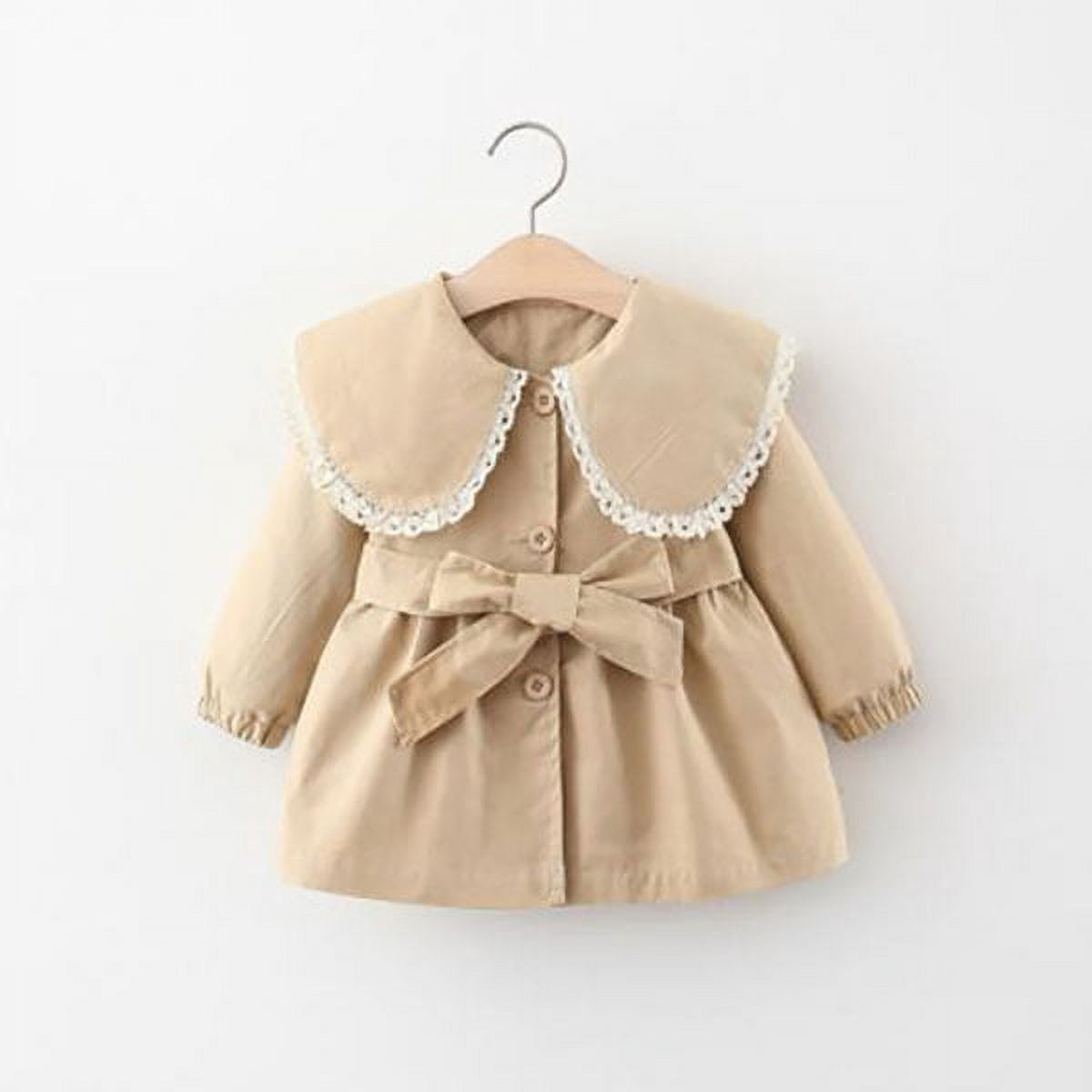 Bullpiano Kids Baby Boys Girls Classic Button Trench Coat Jacket with ...