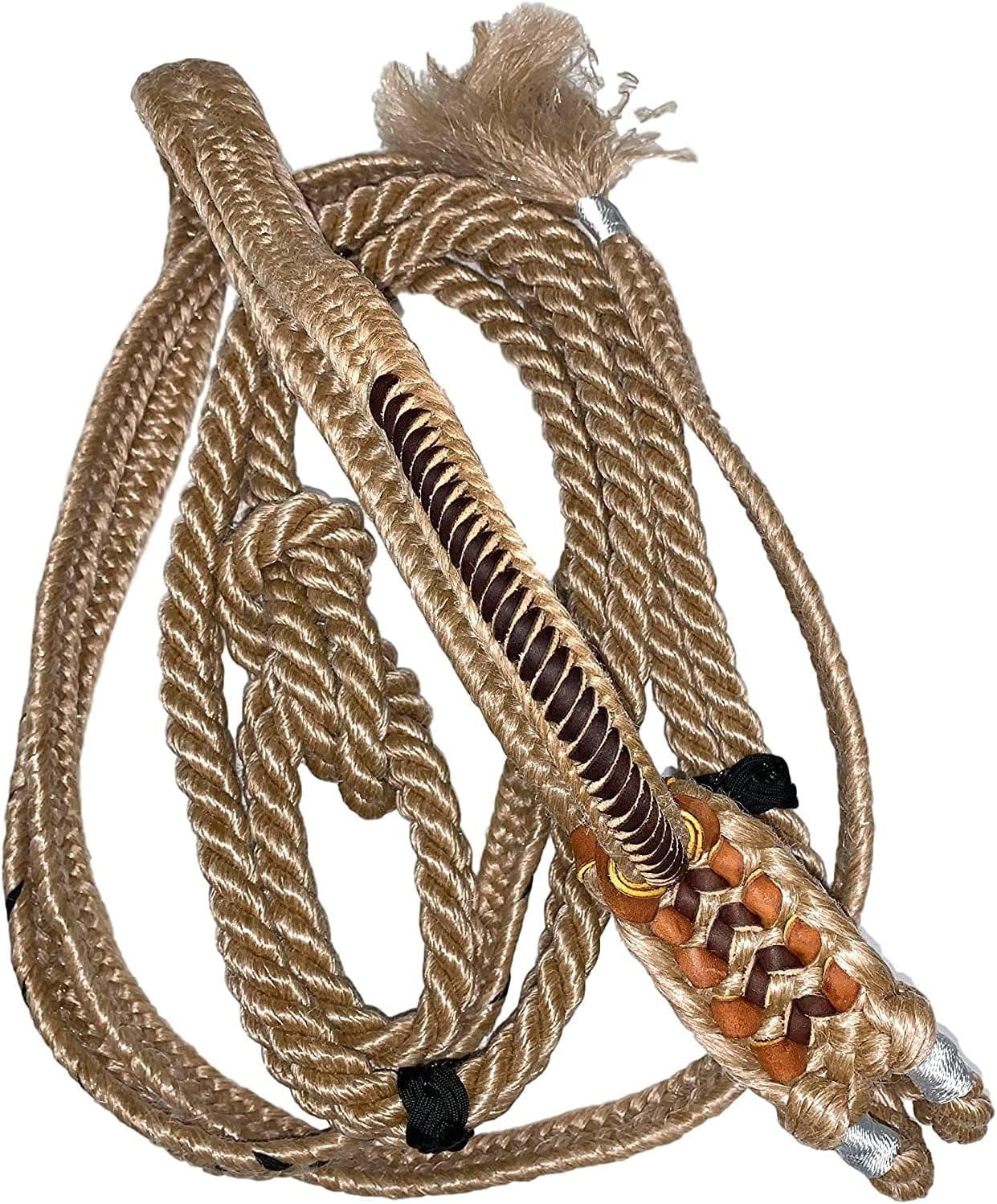 FCBR SINCE 1996 Bullrope - Half Leather Left Hand Rodeo Gear for Bull ...