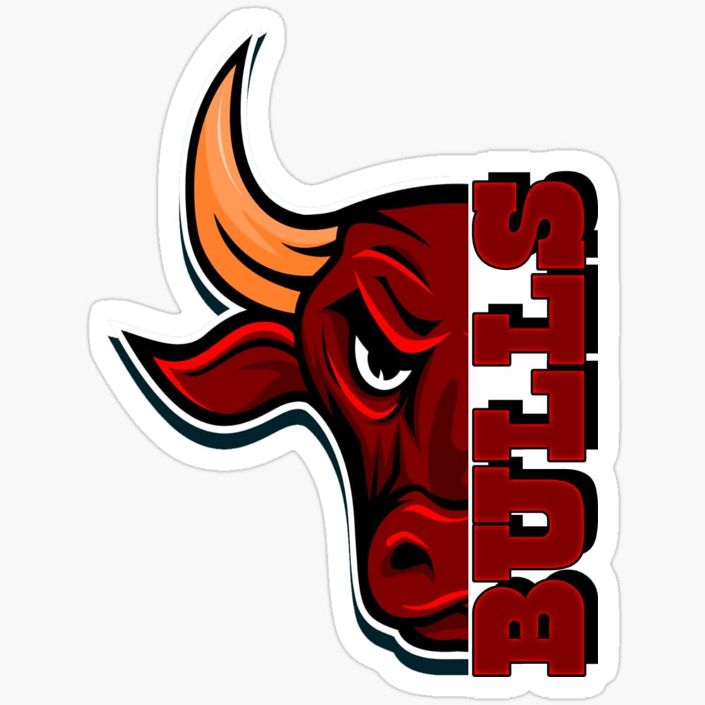 Bulls Sticker Baseball Sticker, Football Sticker, Basketball Sticker ...